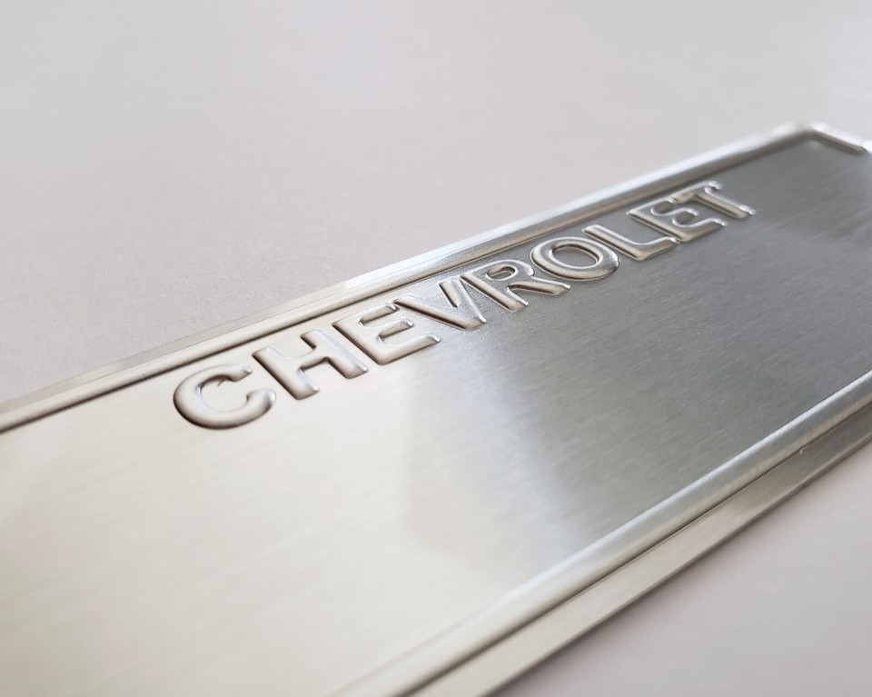 CHEVY CHEVROLET DOOR TAG DATA SERIAL NUMBER PLATE (BLANK) USA | eBay