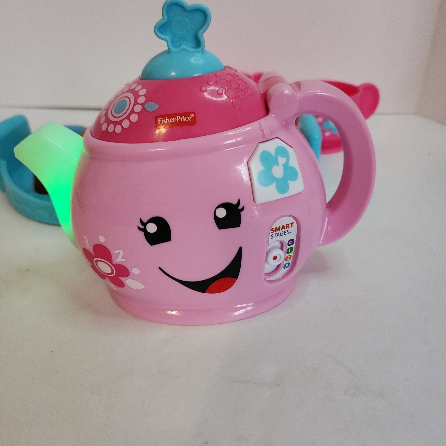 2016 Fisher-Price Talking Teapot-Laugh & Learn Tea Set-Tray Cakes Tea ...