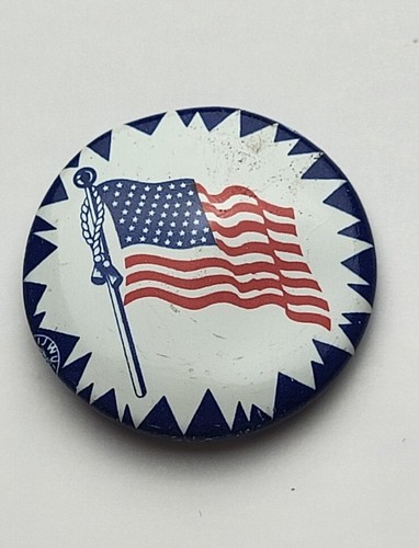 Rare Vintage American Flag Button Pin, Green Duck Co. Chicago, Illinois ...