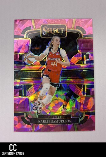 2024 Panini Select WNBA #99 Karlie Samuelson Concourse Pink Ice Mystics ...