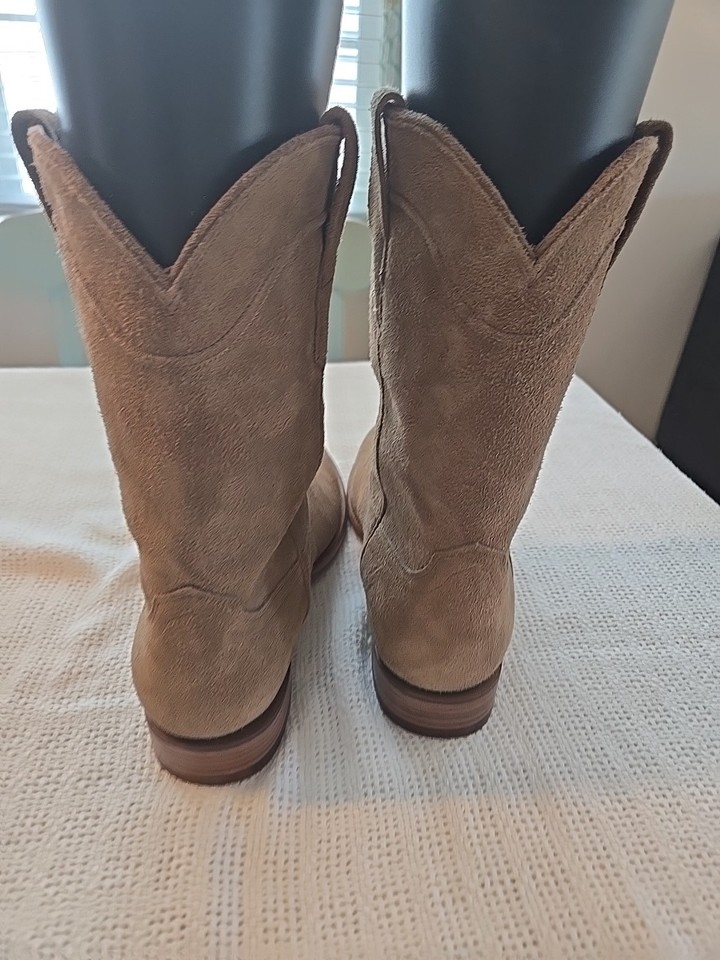 Tecovas the Shane Suede Roper Boot Size 14EE Granite Grey | eBay