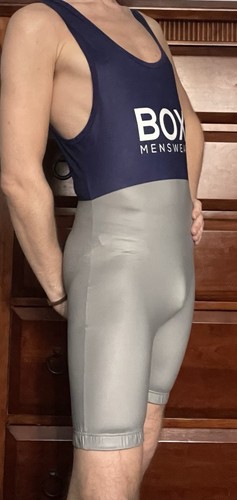 BOX Menswear ‘Tyler’ Singlet in Adult S/M or L/XL - Indigo/Silver, NWT ...