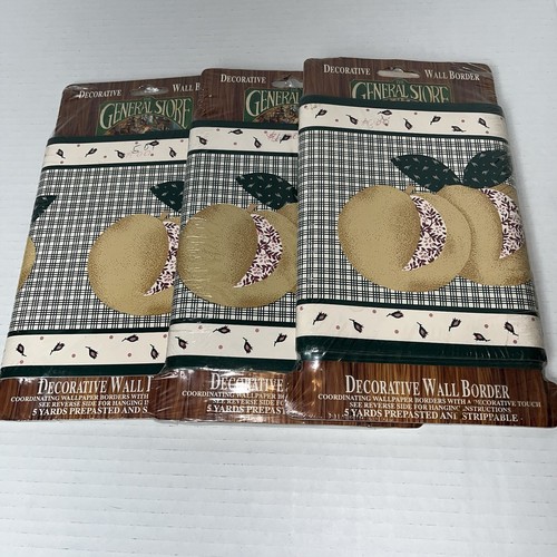 VTG The General Store Decorative Wall Border Fruit Salad Peach Made In ...