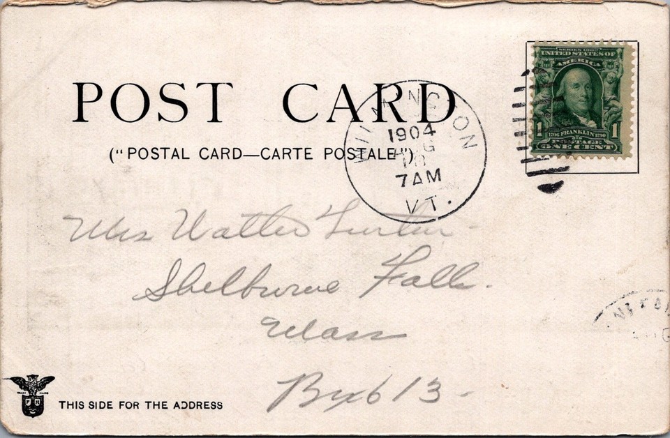Childs Tavern Piazza Veranda Wilmington Vermont 1904 Franz Huld ...