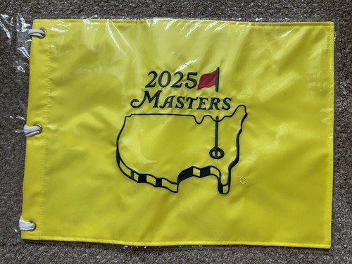 2025 MASTERS PIN FLAG AUGUSTA NATIONAL GOLF CLUB RORY MCLLROY CAREER ...
