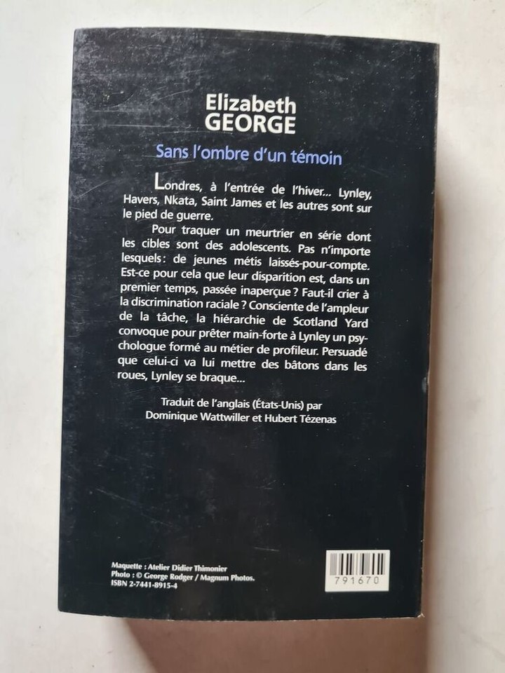 Without The Shadow Of A Witness | Elizabeth George | Good Condition ...