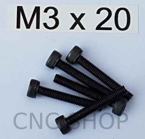 M3 X 20 HARDENED CAP SCREW (5pcs) SOCKET HEAD ALLEN HEX KEY M3X20 CNC ...
