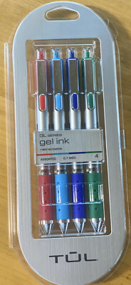 TUL Gel Ink Pens Assorted 0.7mm Medium Point - Red/Light Blue/Blue ...