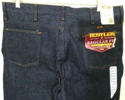 Rustler Blue Denim Jeans Regular Fit Boot Jean NWT USA 38x32 | eBay