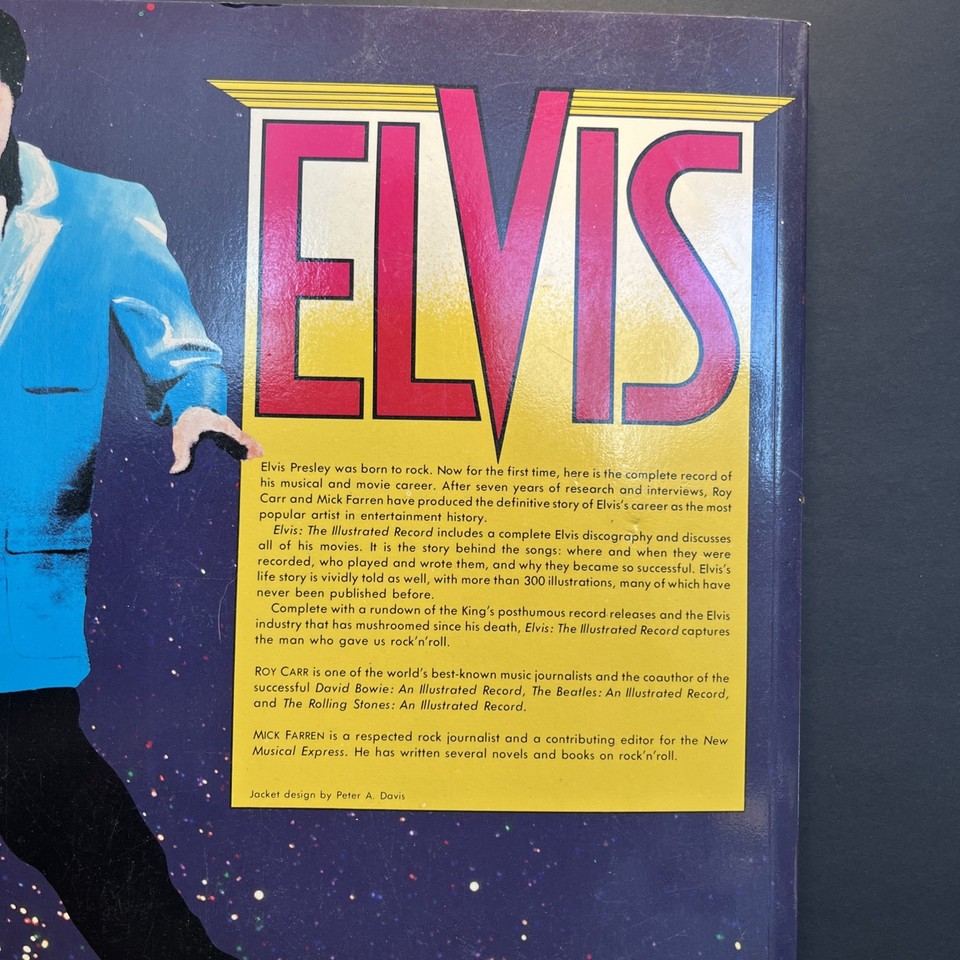 Elvis Presley Illustrated Record Coffee Table Book Paper Back 1982 | eBay
