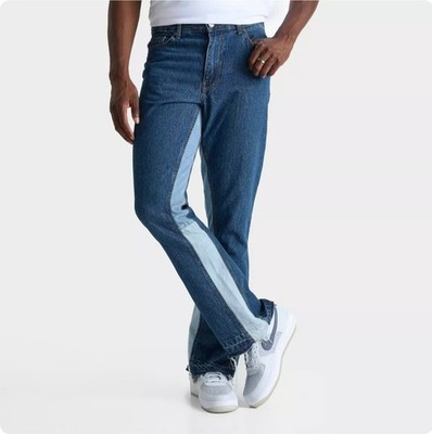 Supply And Demand Men's Reyer Flare Denim Jeans Light/Medium Blue Size ...