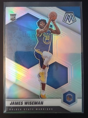 2020-21 Mosaic Basketball James Wiseman Silver Prizm #205 RC GS ...