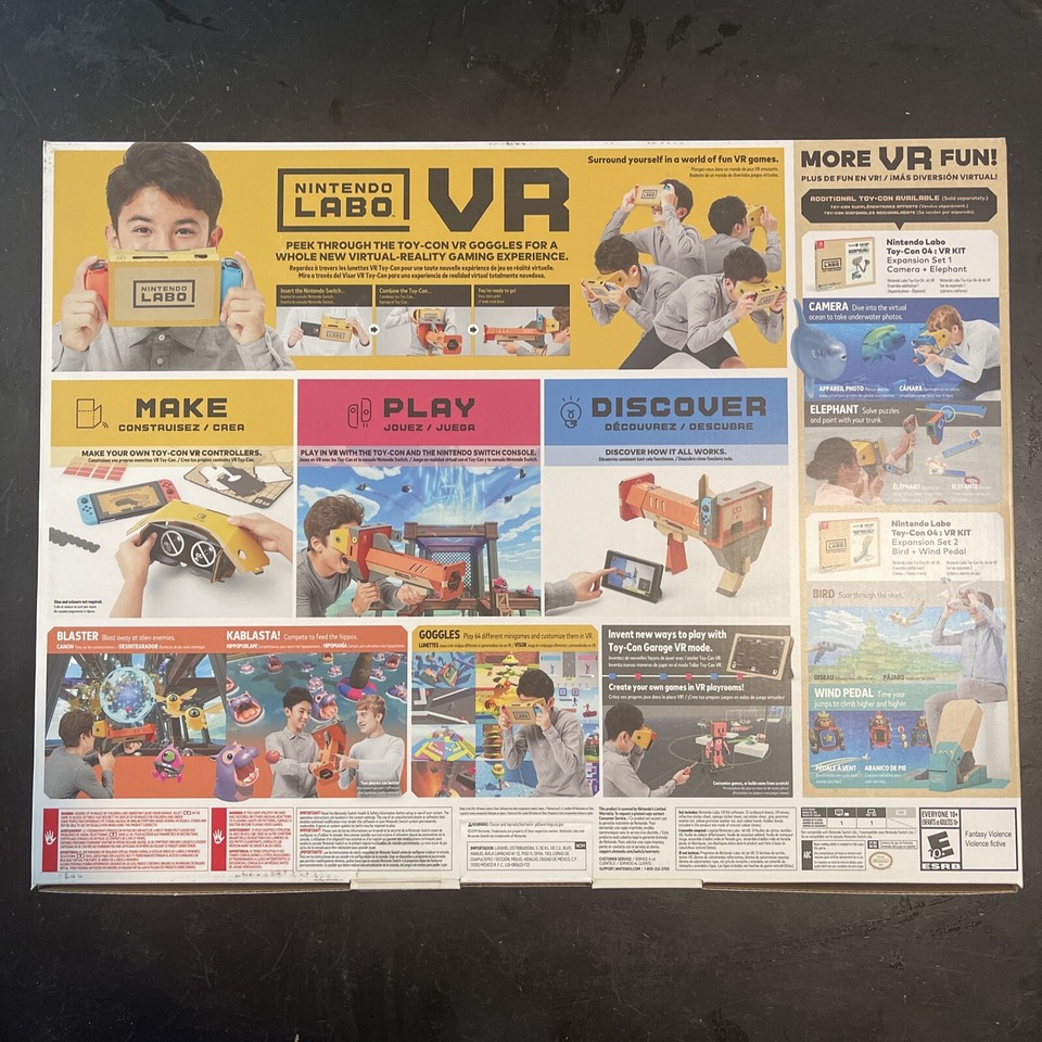 Nintendo Labo Toy-Con 04 VR Kit Starter Set (2019) + Blaster Game ...