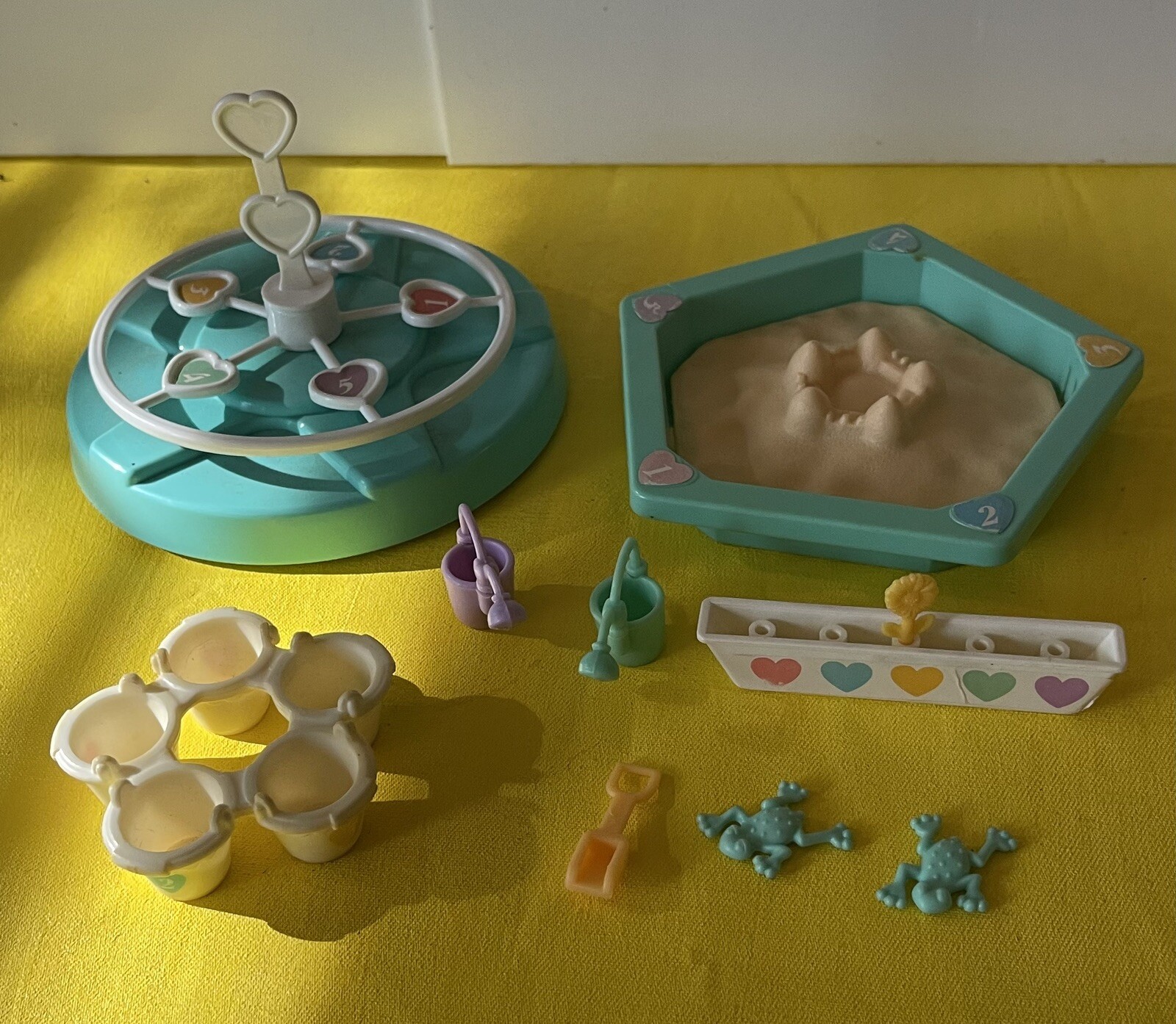 Vintage 90s Tyco Quints Dolls Playground Sandbox GoRound Buckets ...