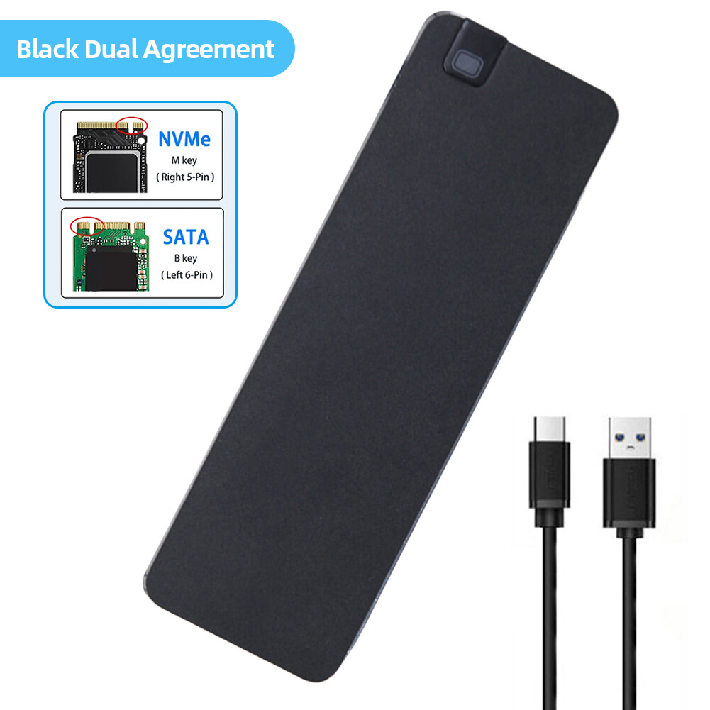M.2 NVME/NGFF SSD Case 10Gbps SSD Enclosure USB 3.2 GEN2 Hard Drive ...