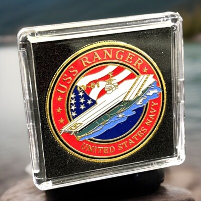 USS RANGER CV-61 Challenge Coin USN-US NAVY Case INCLUDED! New! | eBay