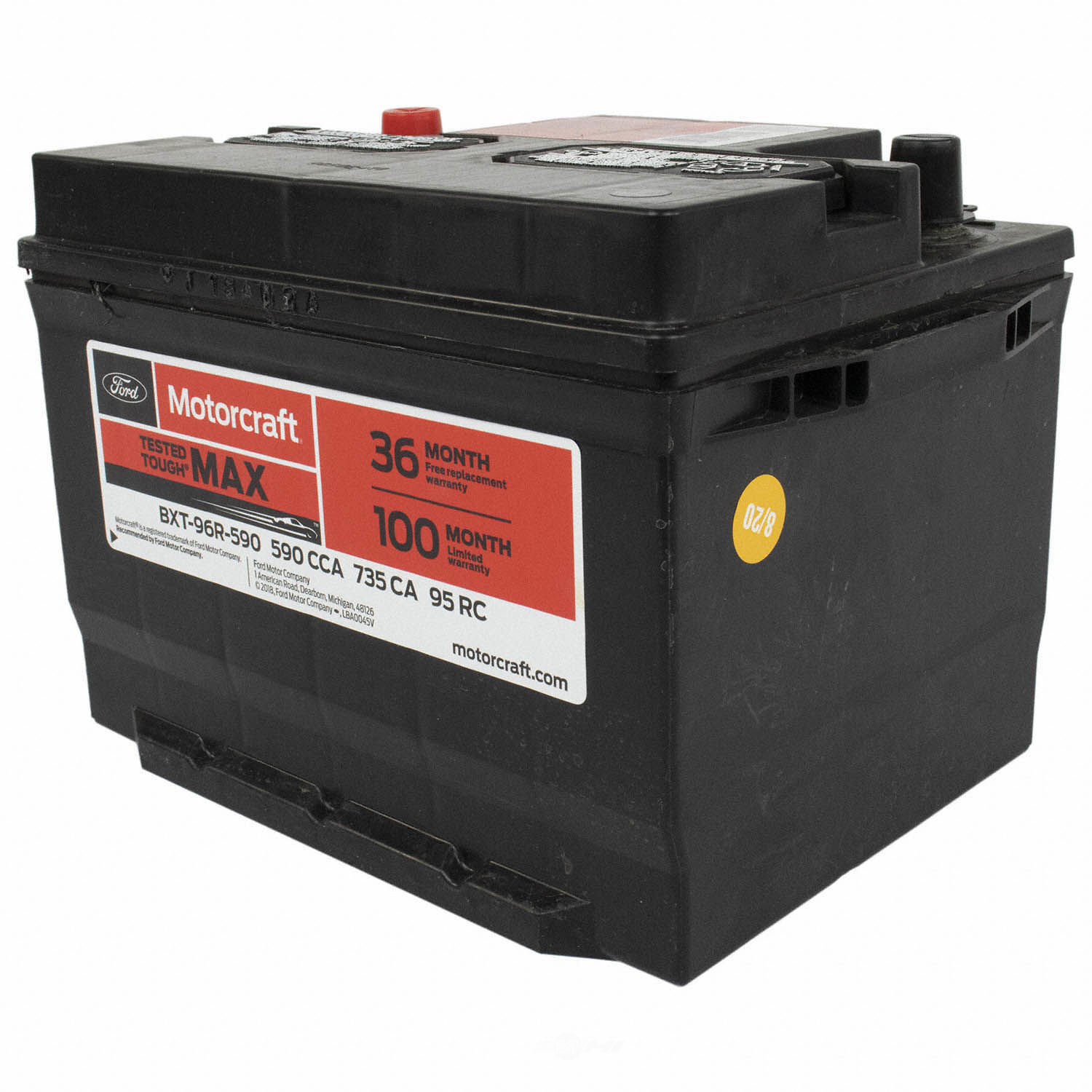 Vehicle Battery-Tested Tough Max Battery Motorcraft BXT-96R-590 for ...