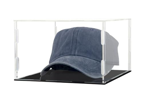 Clear Acrylic Hat Display Case Baseball Football Cap Display Stand ...