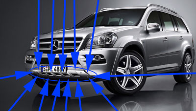 Car & Truck Exterior Parts For Mercedes X164 GL350 GL550 Front Lower ...