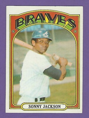 1972 Topps - #318 Sonny Jackson - Atlanta Braves - ExMt+ CENTERED | eBay