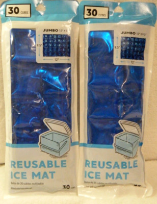 2) Jacent Flexible Reusable Ice Mat 30 Cube - Jumbo 12 x 9.5 Inch NEW ...