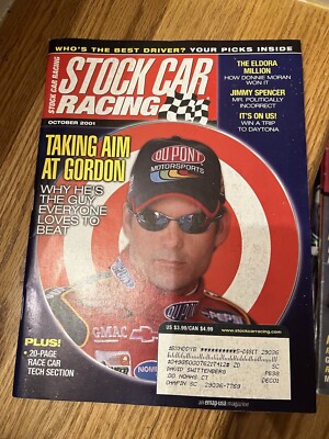 Stock Car Racing Magazine; October 2001; Jeff Gordon Cover Lm | eBay
