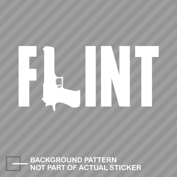 Flint Sticker Decal Vinyl michigan mi dangerous | eBay