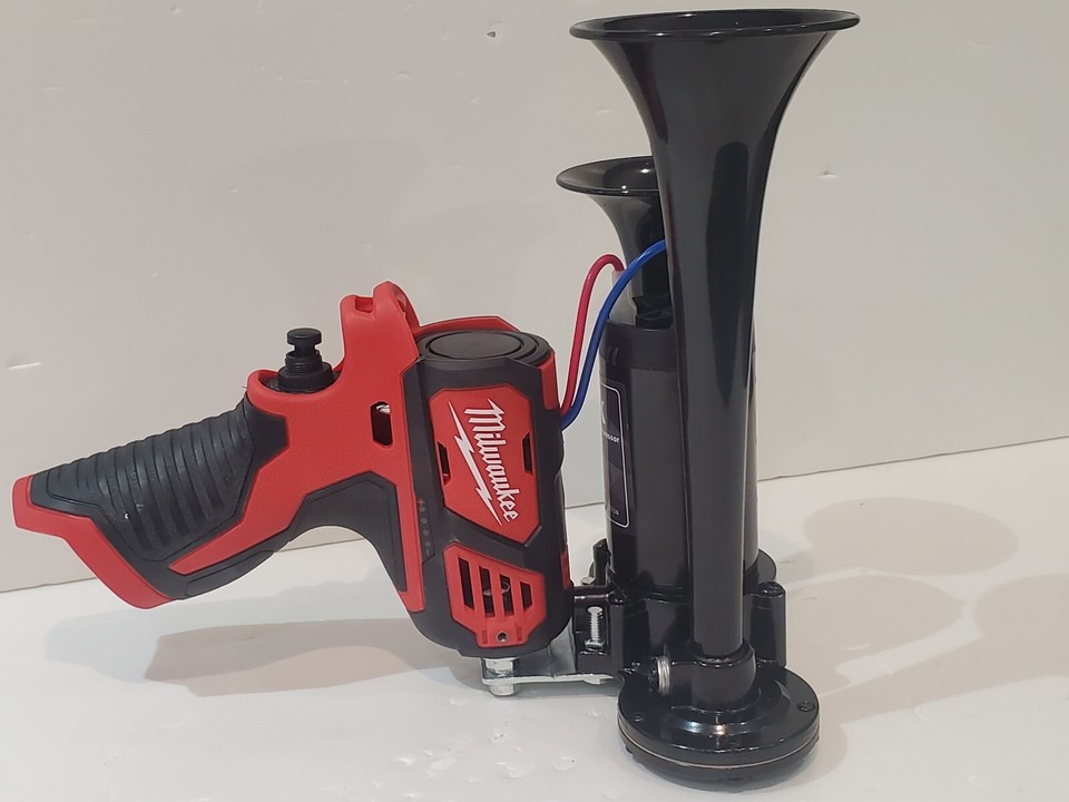 Milwaukee M12 Power Impact Horn, Air Horn, Train Horn ,Dual Trumpets ...