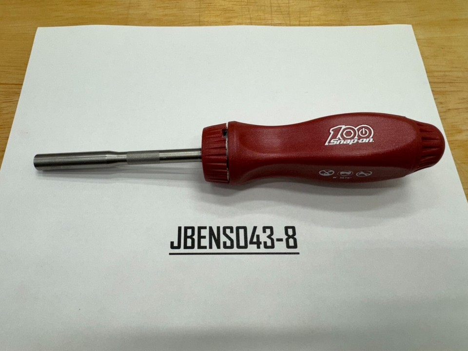 Snap-on Tools NEW 100th Anniversary Ratcheting Screwdriver w/o Bits ...