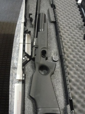 FX Royale 400 PCP Air Rifle .22 Huggett moderator and factory box | eBay