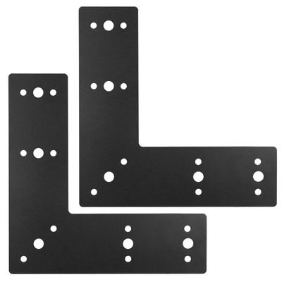 10"x10" L Shape Flat Bracket,L Black Mending Plate,Right Angle Steel ...