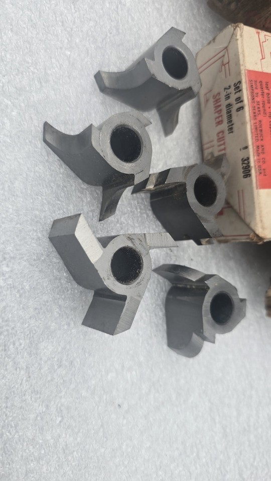 Lot of 5 VINTAGE Craftsman SHAPER CUTTERS W/ 1/2 BORE Made In USA | eBay