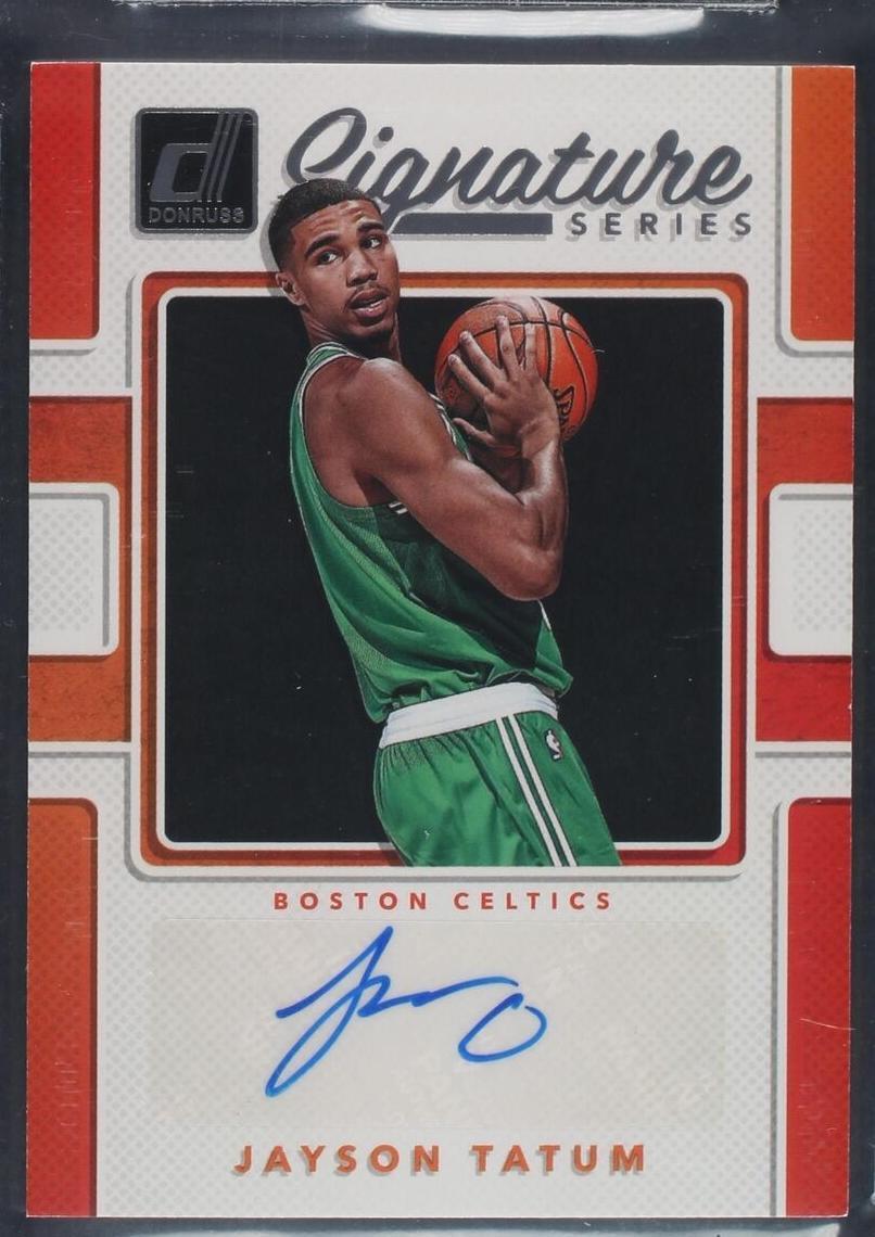 2017-18 Panini Donruss - Signature Series Jayson Tatum #SS-JTT (AU, RC ...