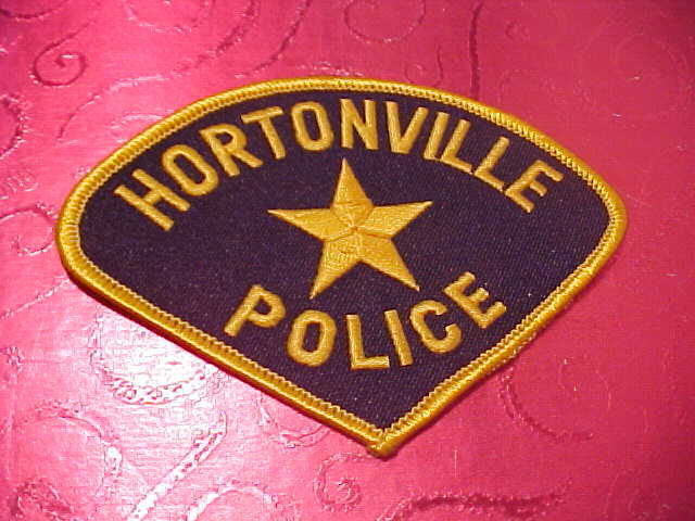 HORTONVILLE WISCONSIN POLICE PATCH SHOULDER SIZE UNUSED TYPE 3 | eBay