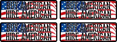 4PCS* HELMET TRUMP STICKER BUY HIRE AMERICAN DECAL BUMPER ELECTION ...