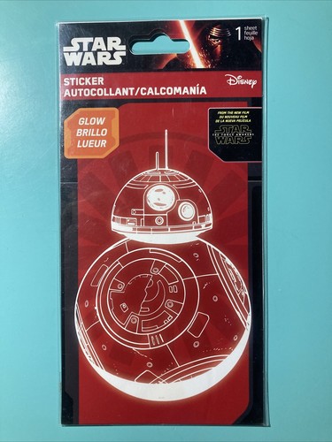 Star Wars The Force Awakens--BB8 Droid Sticker / Decal BB 8 Glow In The ...