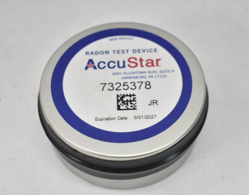 Accustar Radon Test Device Kit 7325378 90122 Exp 3/31/2027 Short Term ...