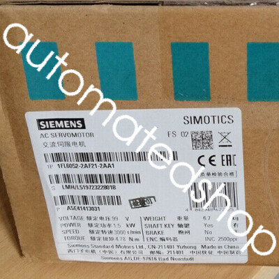 1PC NEW 1FL6052-2AF21-2AA1 Siemens Servo Motor Shipping DHL or FedEX | eBay