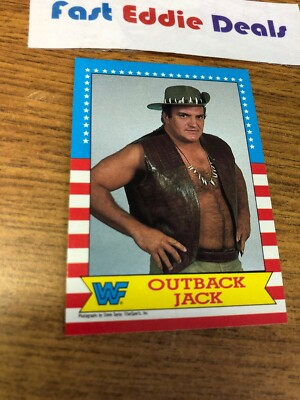 1987 TOPPS WRESTLING WWE WWF AUSTRALIAN OUTBACK JACK SUPERSTAR CARD 14 ...