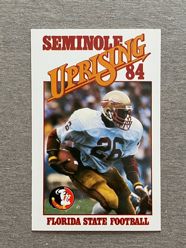CFB 1984 FLORIDA STATE ST SEMINOLES College Football Schedule RB GREG ...