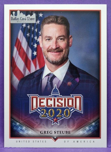 Decision 2020 Series 2 SILVER FOIL DALLAS CARD SHOW PARALLEL #707 Greg ...
