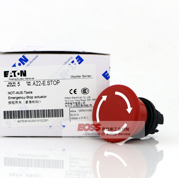 1PCS New Eaton Moeller A22-E.Stop Header Pushbutton Switch,Red Brand | eBay