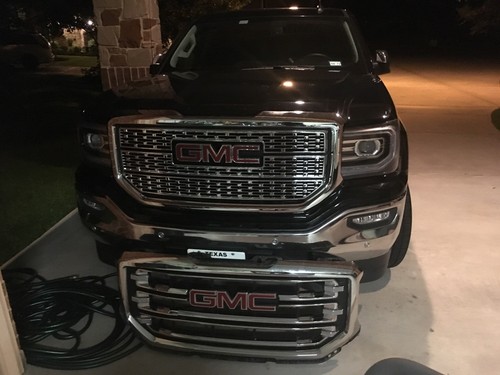 23496245 Chrome Denali Grille Fits 2016-2018 GMC Sierra 1500 GM OE ...