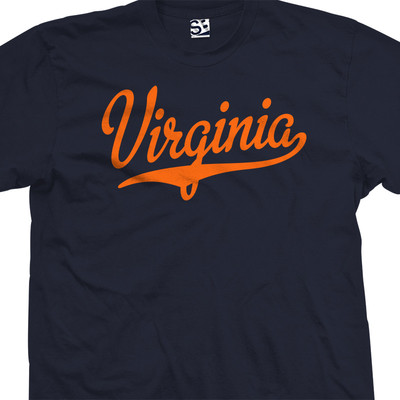 Virginia Script Tail Shirt | Star Sports Team Cavaliers Unisex | eBay