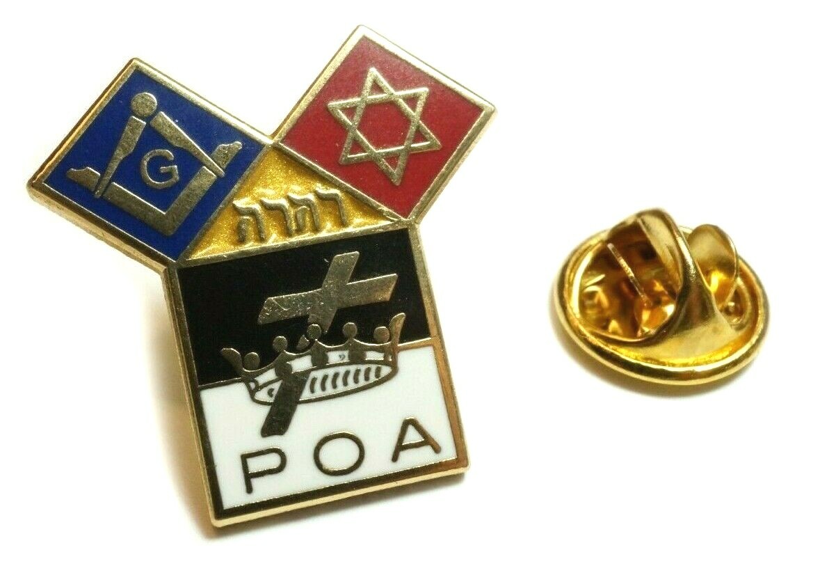 POA Jewish Masonic Scottish Rite Freemason Lodge Hat Jacket Tie Tack ...