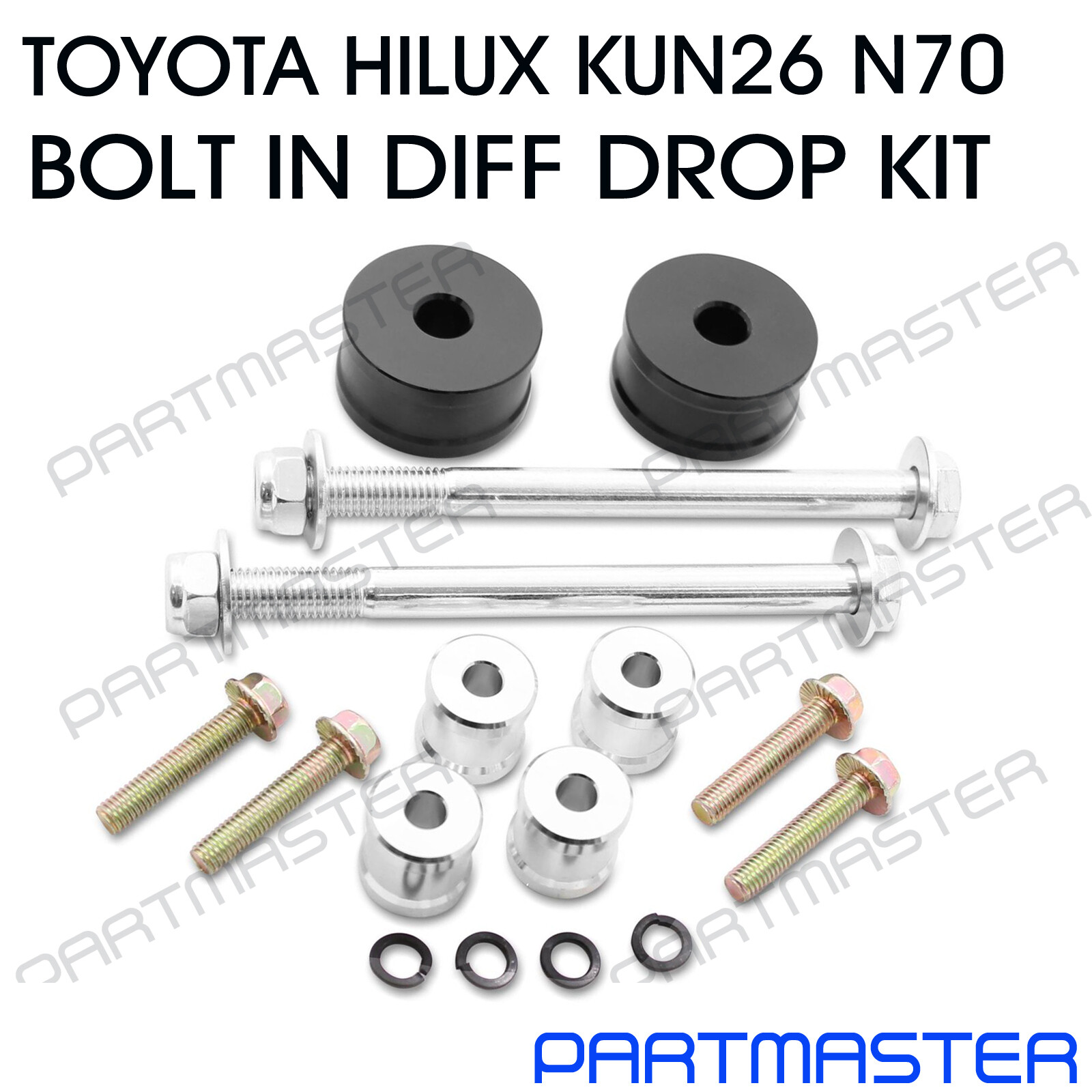 For Toyota Hilux N70 KUN26 2- 3" Lift Kit Diff Drop kit Direct Bolt in ...