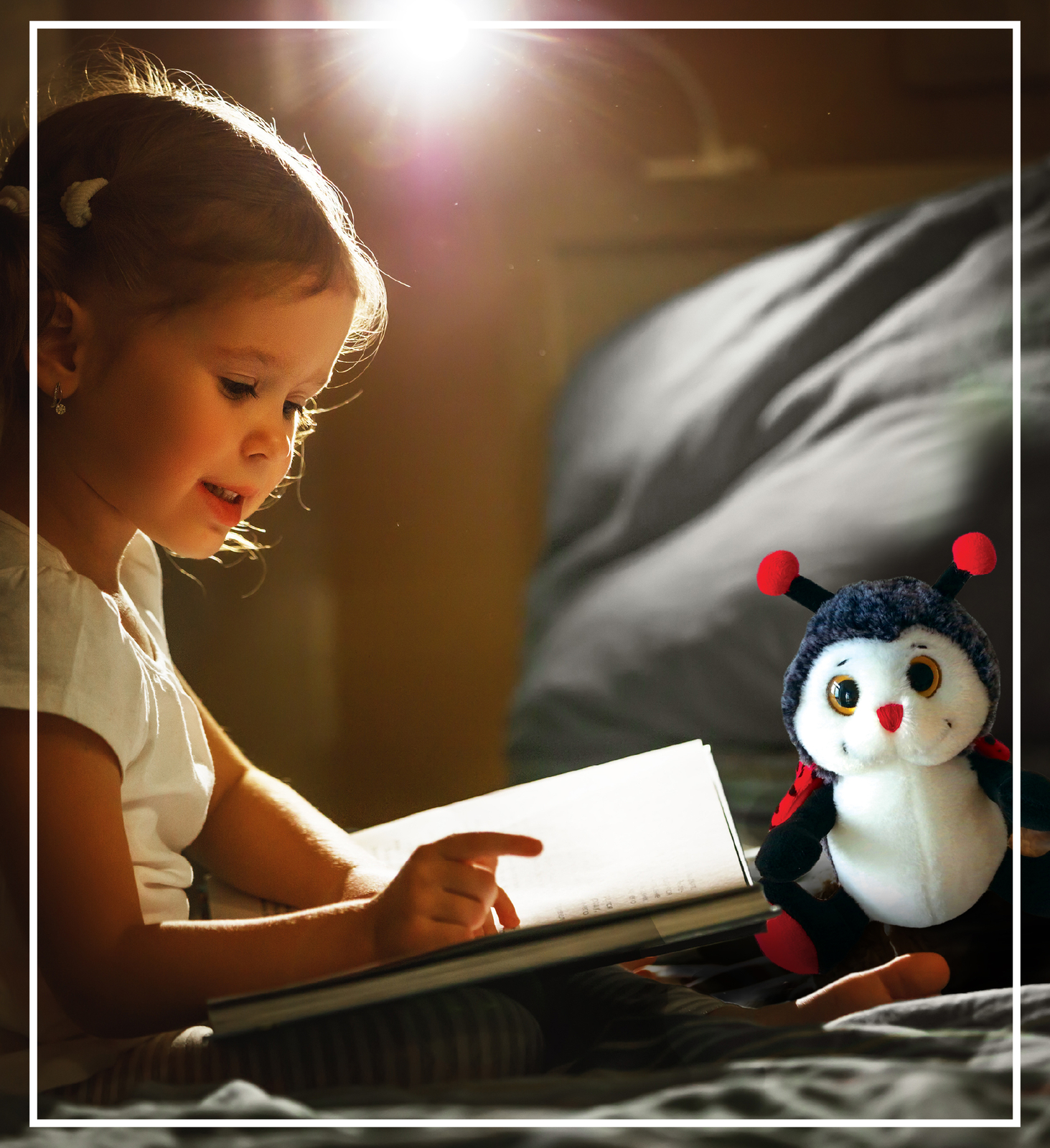 DolliBu Plush Ladybug Stuffed Animal - Soft Fur Playtime Ladybug Plush ...