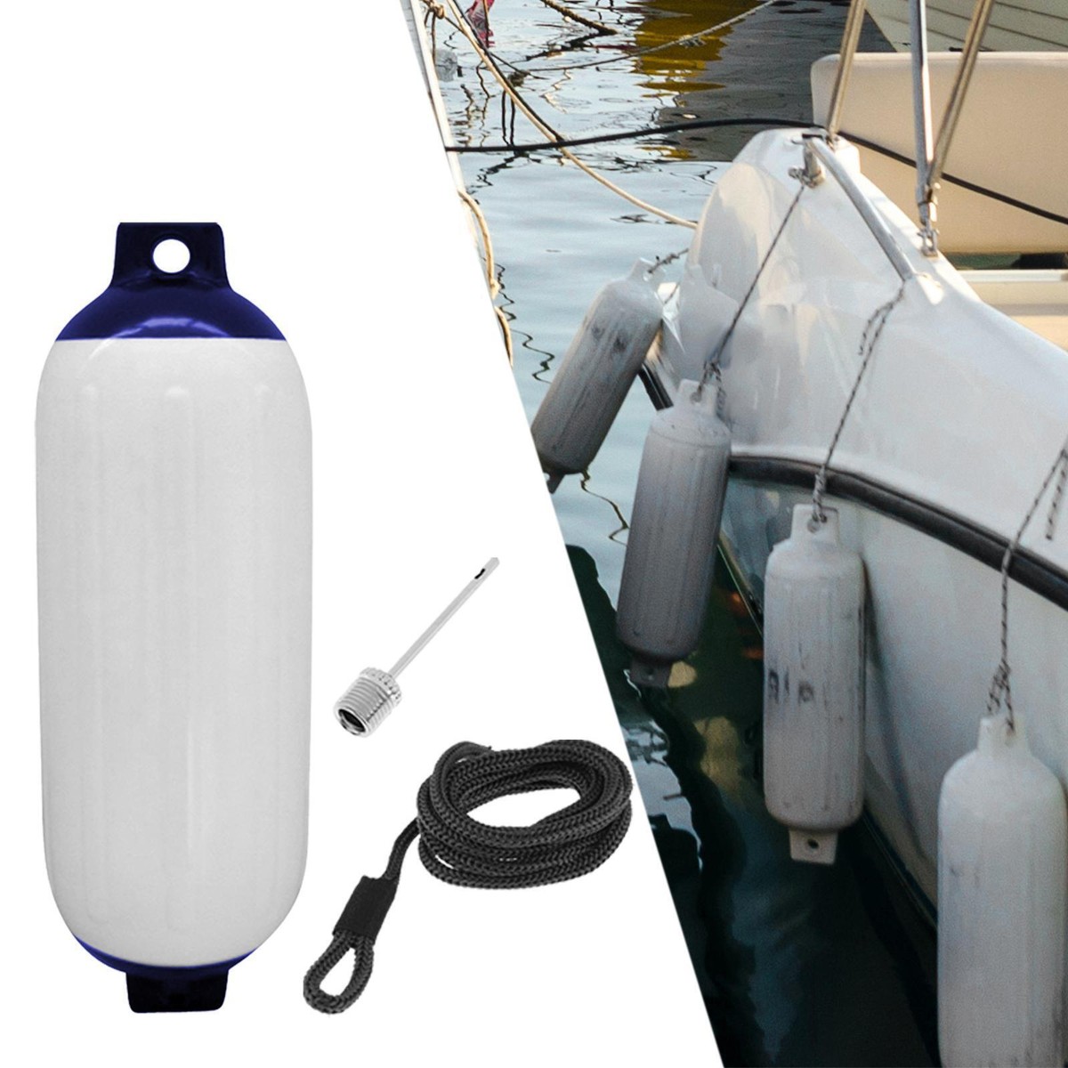 Marine Bumper Guards RERPRO EVA Boat Fenders - Non-Inflatable Dock ...