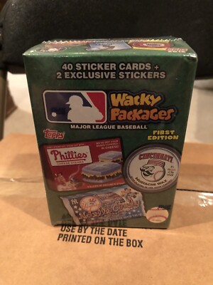 2016 WACKY PACKAGES MLB BASEBALL EXCLUSIVE VALUE BOX | eBay