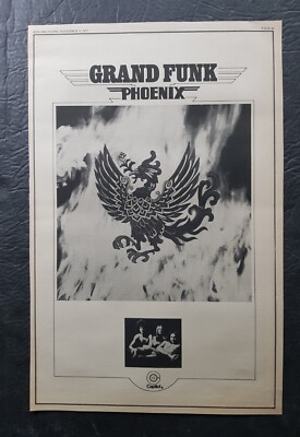 Grand Funk Phoenix Album Promo Print Advertisement Vintage 1972 | eBay